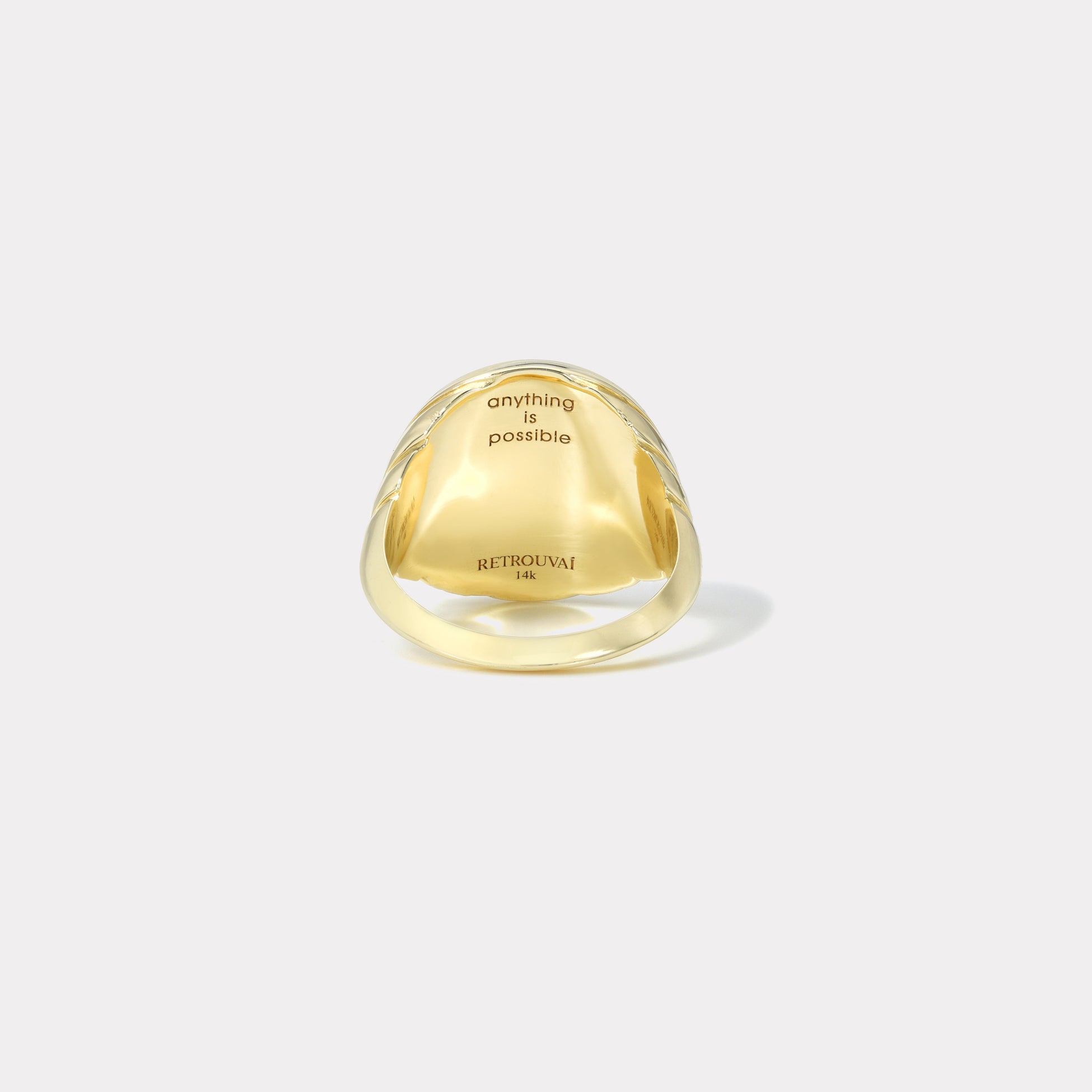 Flying Pig Fantasy Signet Ring with Diamonds – Retrouvai