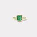 1.61ct Emerald Cut Emerald Heirloom Bezel Ring – Retrouvai | Modern ...