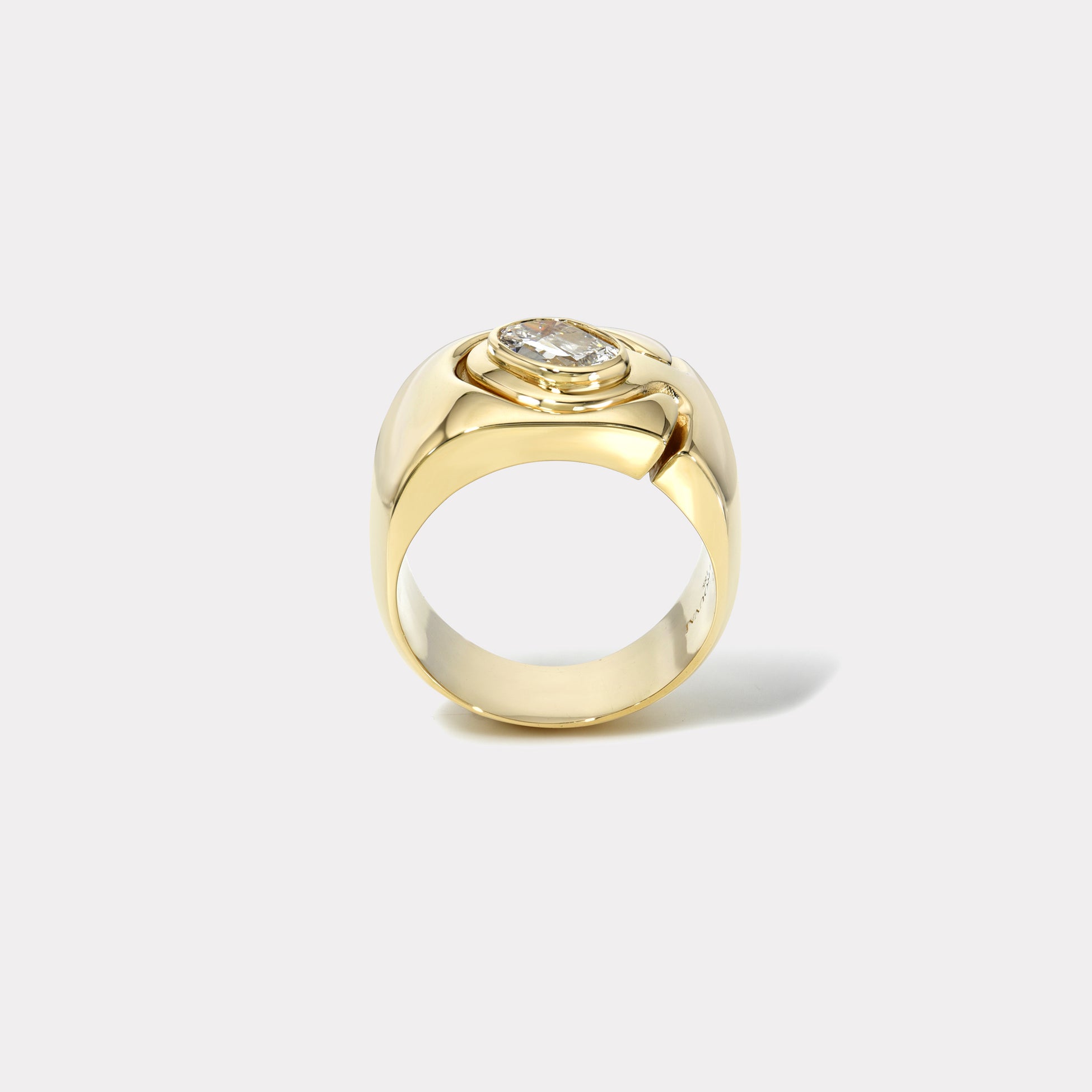 1.08ct Oval Diamond Impetus Interlocking Puzzle Ring – Retrouvai