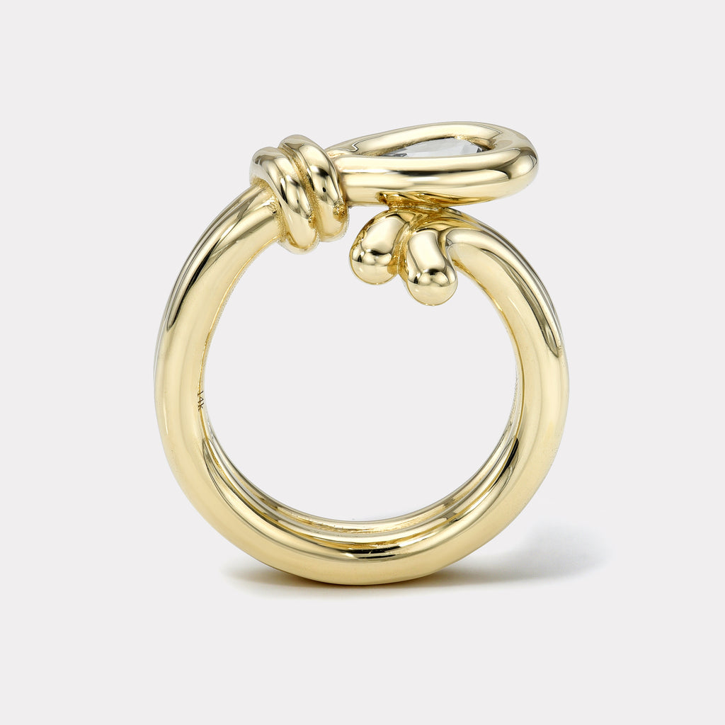 Gem Loop Ring with 1.32ct Pear Green Sapphire – Retrouvai | Modern ...