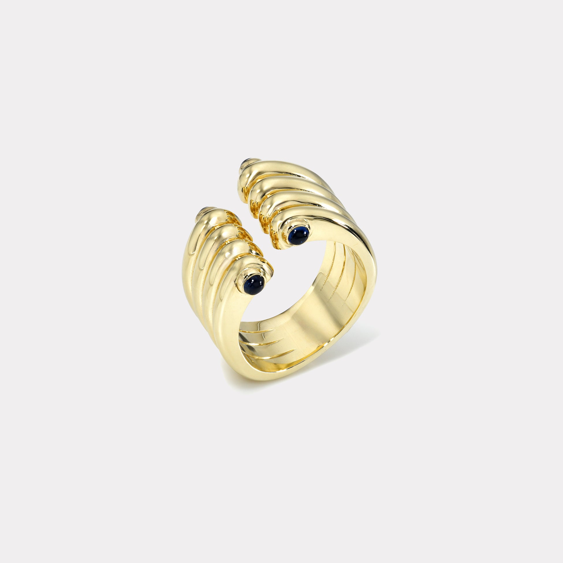 All Gold Magna Cuff Ring – Retrouvai
