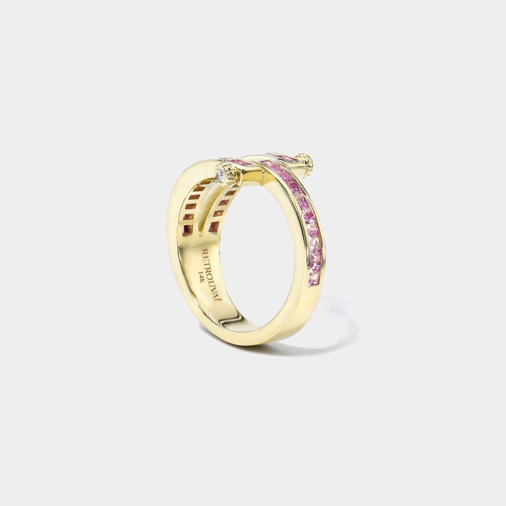 Magna Ring - Carre Cut Pink Sapphire – Retrouvai