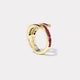 Magna Ring - Carre Cut Rubies – Retrouvai