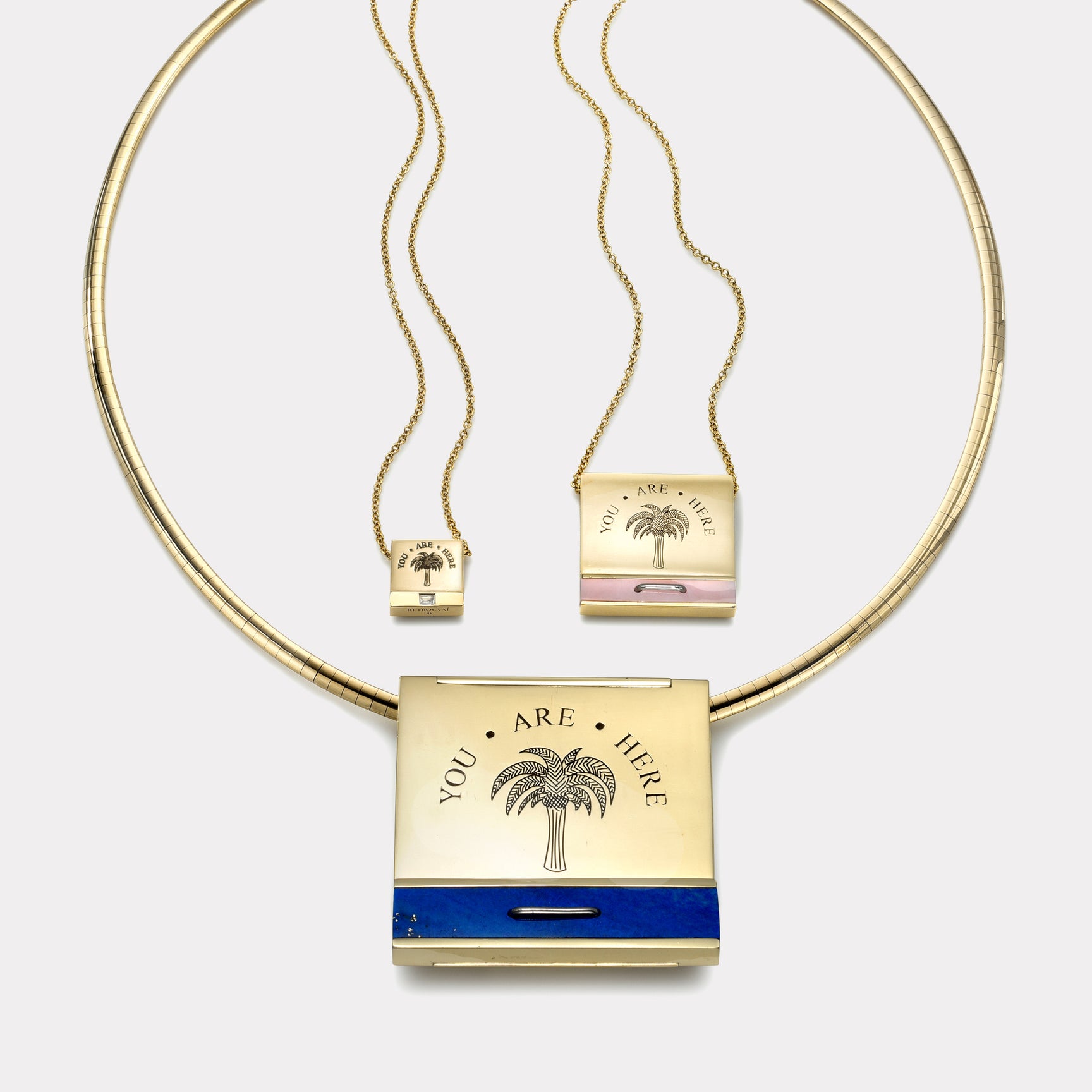 Signature Matchbook Pendant- Lapis – Retrouvai