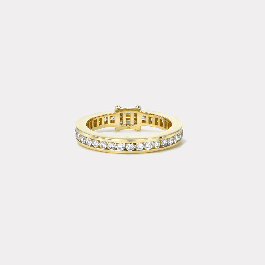 Magna Barrel Ring - Diamond with Diamond – Retrouvai