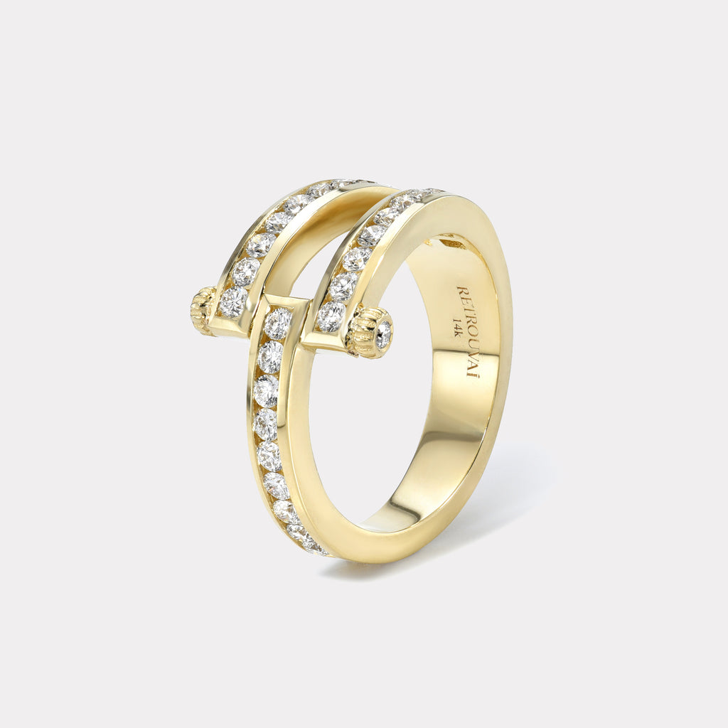 Magna Ring - Round Diamonds – Retrouvai | Modern Heirlooms