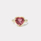 4.21ct Bubblegum Pink Tourmaline Heirloom Bezel Ring – Retrouvai