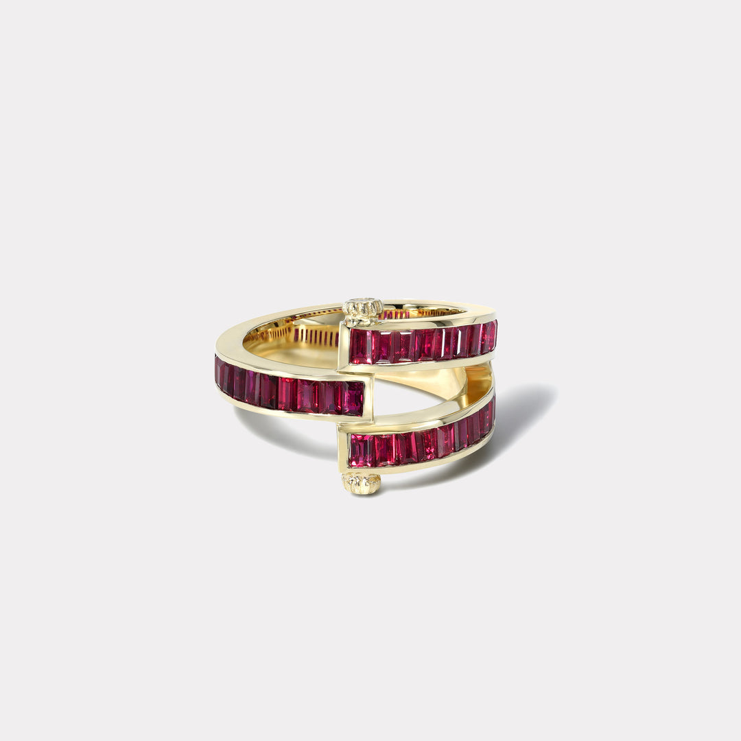 Magna Ring - Ruby Baguettes – Retrouvai