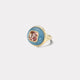 Petite Lollipop Ring - Pink Tourmaline in Hand Carved Trolleite – Retrouvai